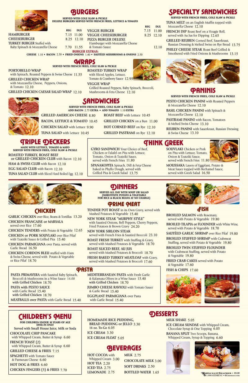 MENUS – Sides Grill Diner & Cafe